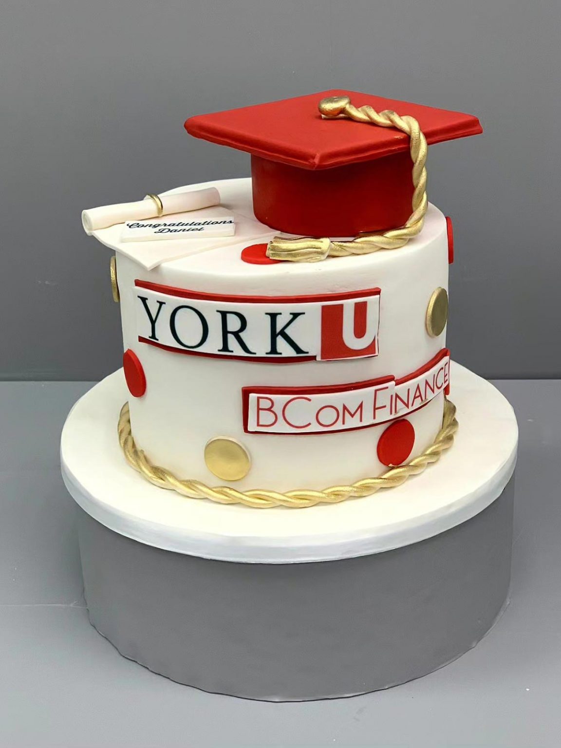 Next Chapter Confection Graduation Cake - Mississauga & Vaughan | Just Temptations